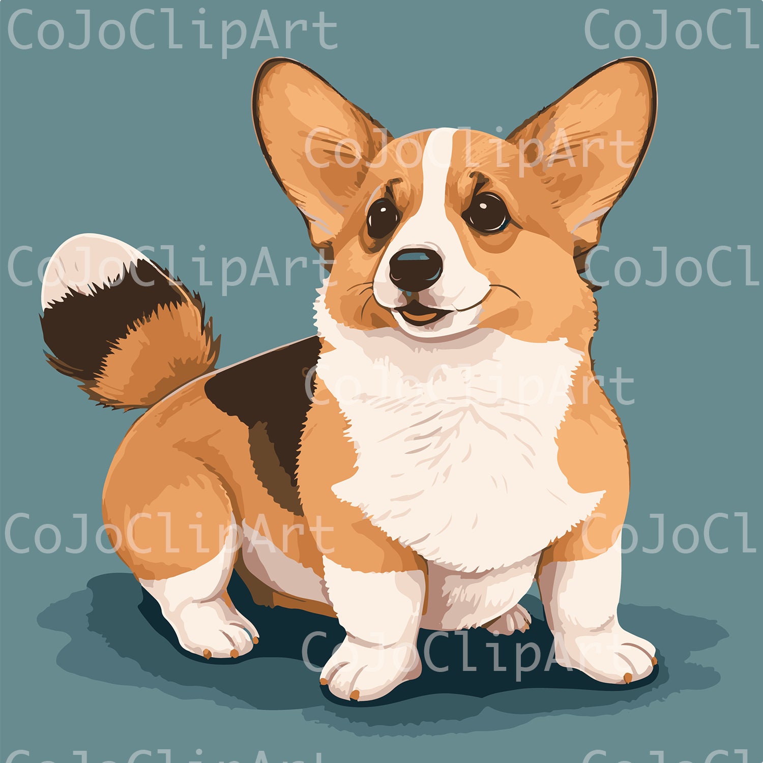 Corgi Clip Art and SVG - Etsy