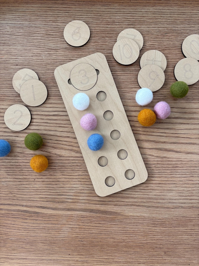 Montessori Counting Game - Etsy