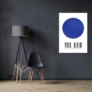 Yves Klein Abstract Blue Circle Poster, Exhibition Poster, Le ...