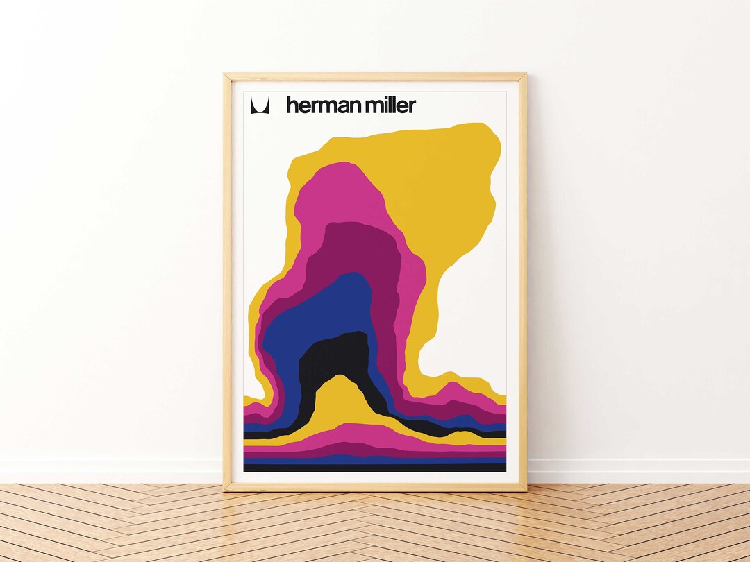 Iconic Organic Forms Poster 1972, Vintage Magazine Cover Print ...