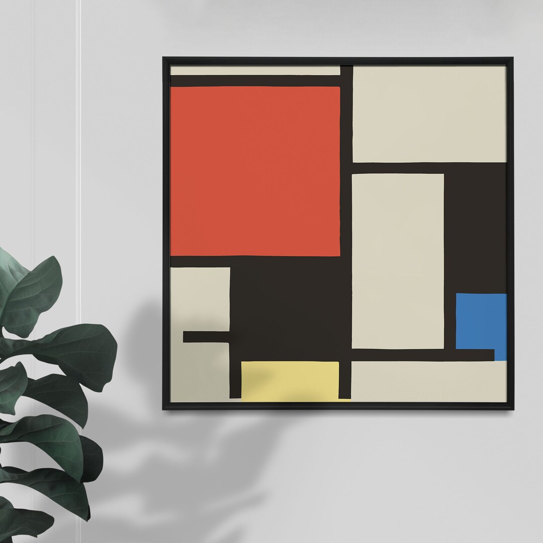 Piet Mondrian Printable Wall Art, Modern Home Decor, Composition With ...