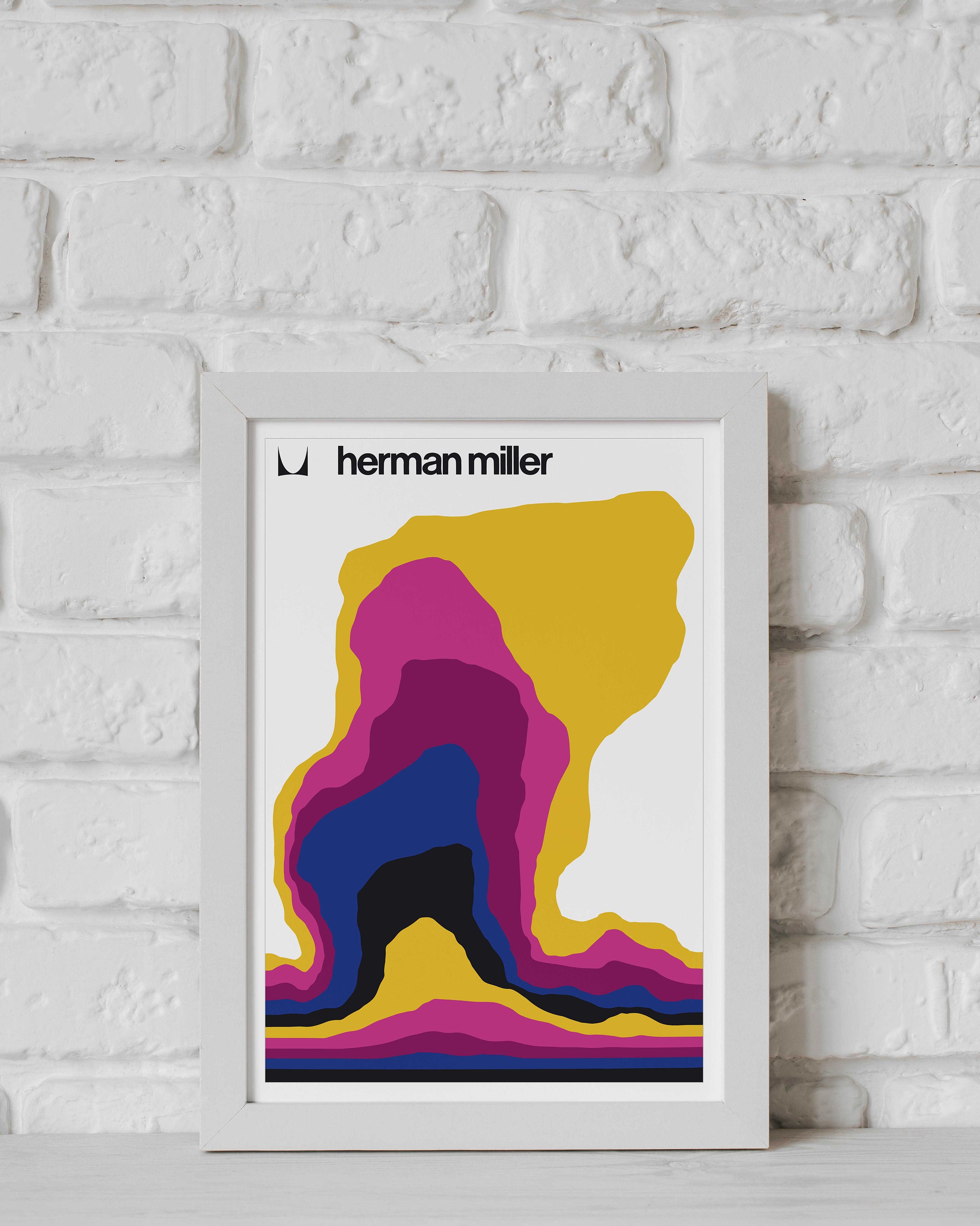 Iconic Organic Forms Poster 1972, Vintage Magazine Cover Print ...