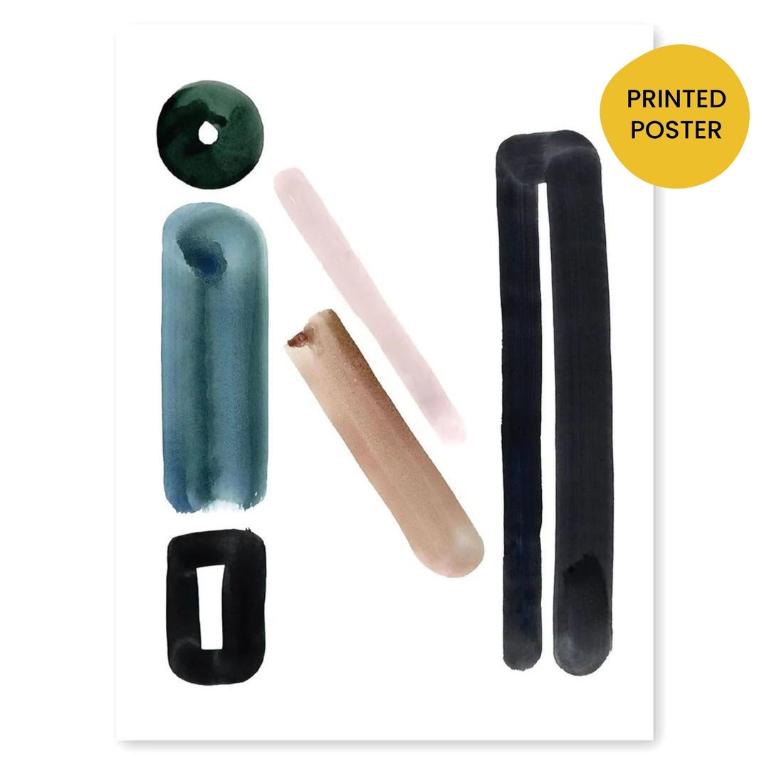 Neutral Letter N Print Custom Letter Artwork Personalized - Etsy