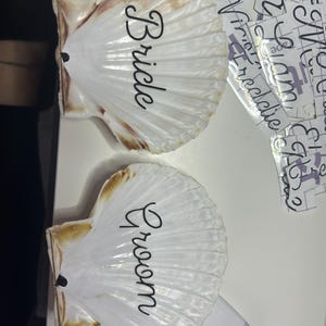 Personalised Wedding Shell Place Names - Etsy