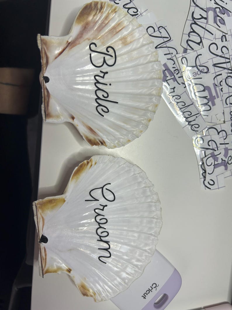 Personalised Wedding Shell Place Names - Etsy