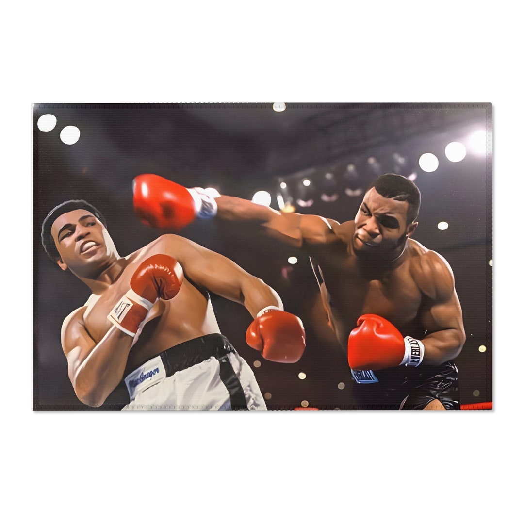 Boxing Rug Ali and Mike Tyson Fighting - Etsy