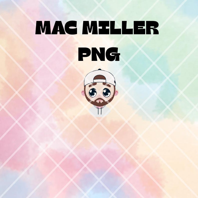 Mac Miller PNG/SVG Bundle | Rapper Sticker Design | Digital Download - Etsy