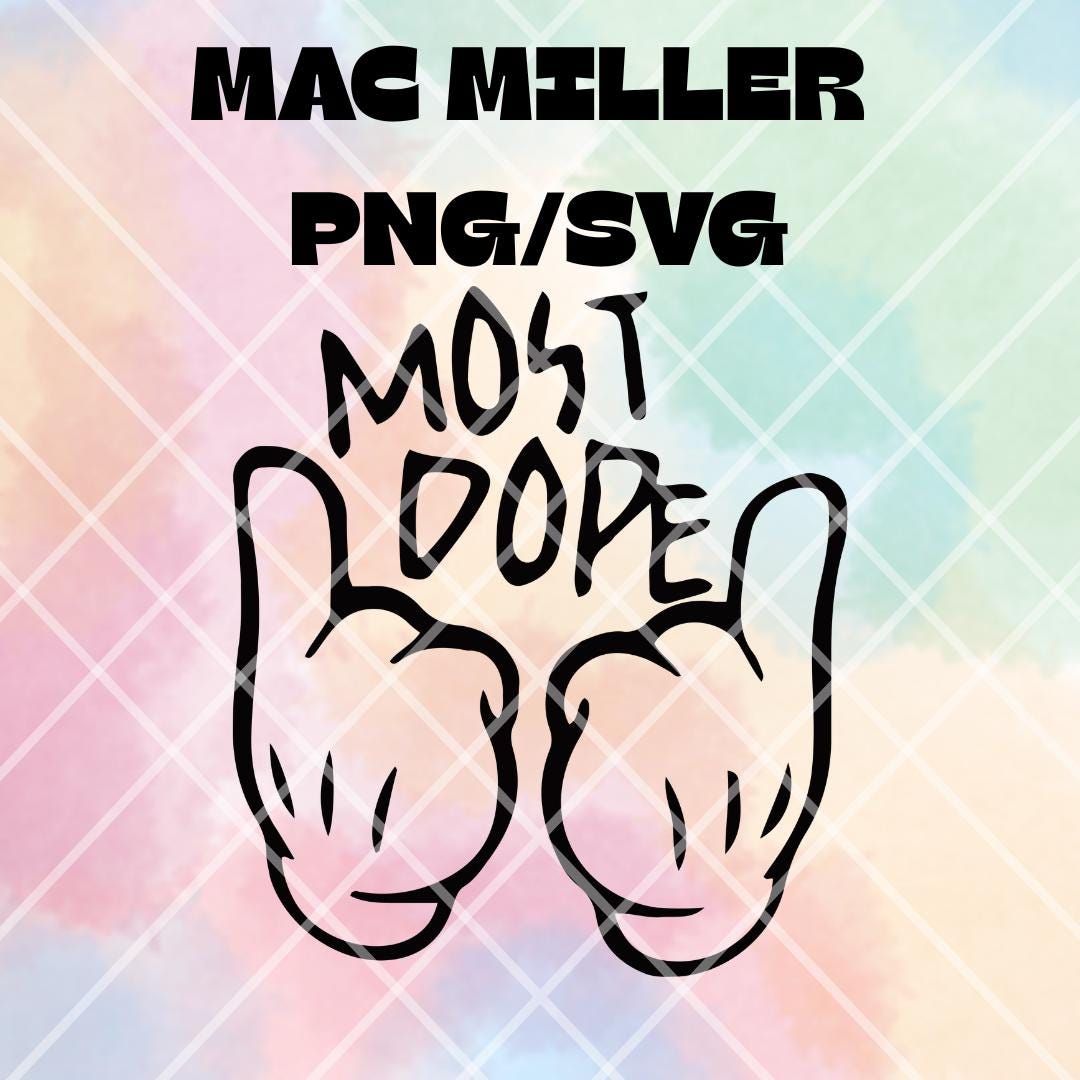 Mac Miller PNG/SVG Bundle | Rapper Sticker Design | Digital Download - Etsy
