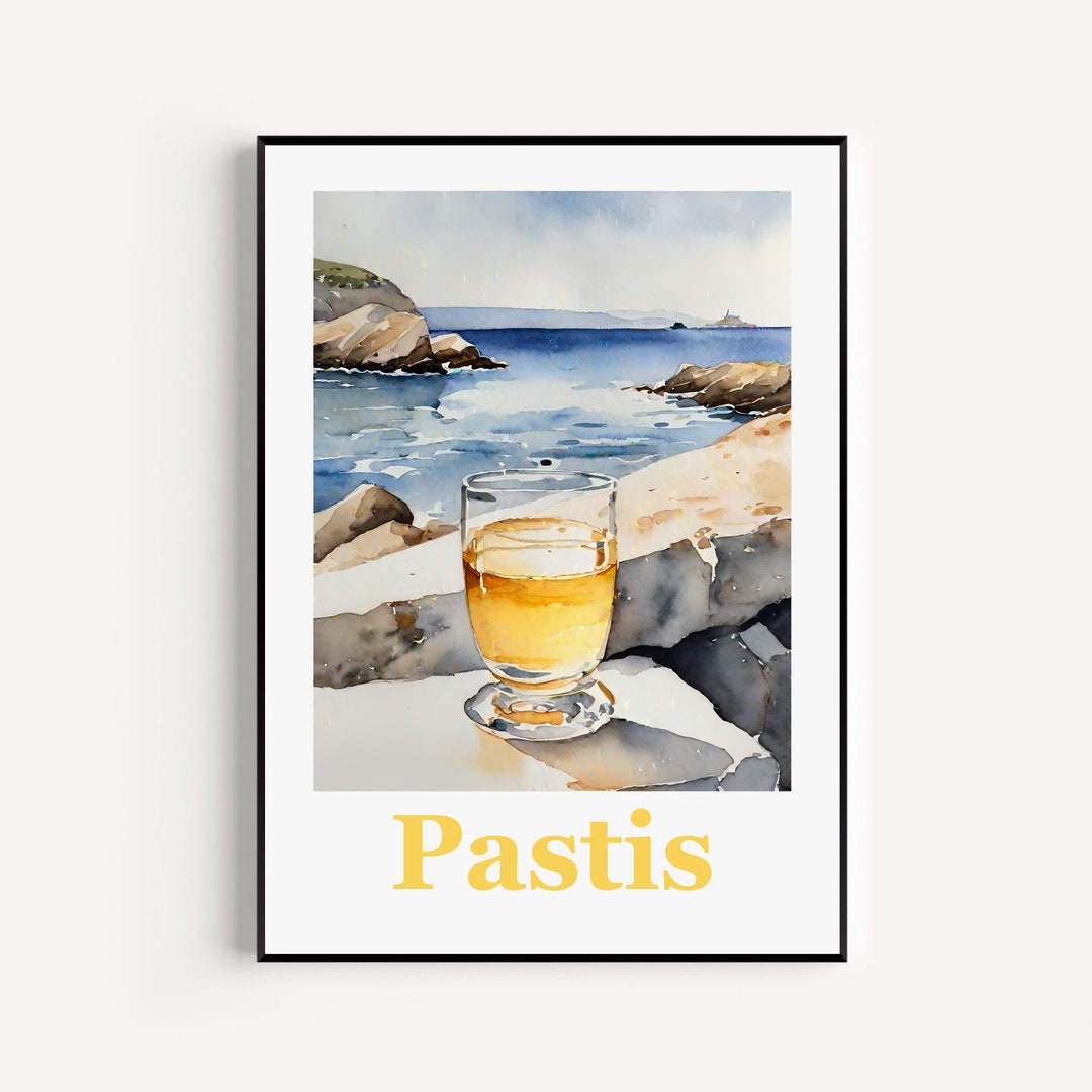 Impression Pastis, Affiche Pastis, Art mural Pastis, Impression d'art ...