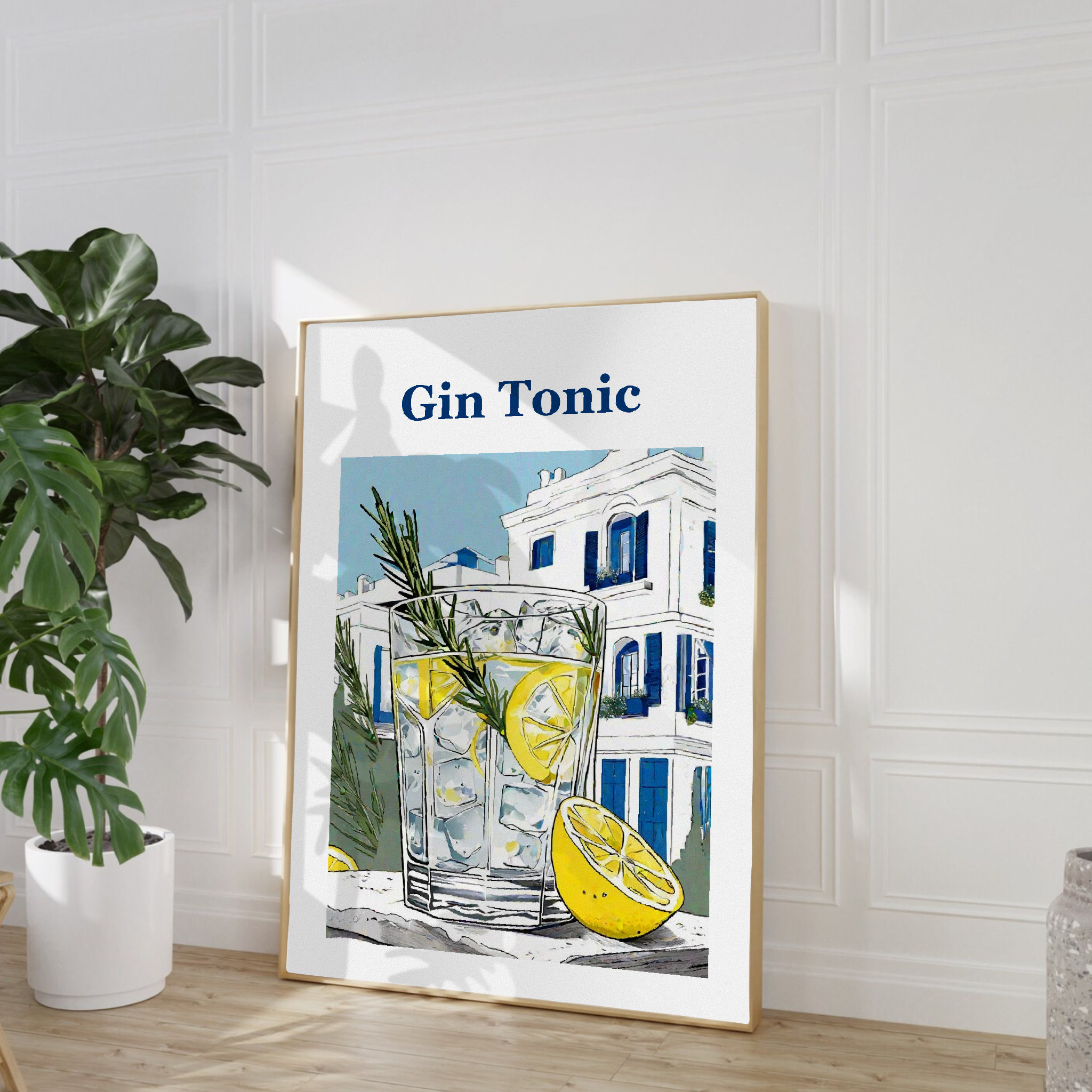 Gin and tonic Print Gin and tonic Poster Gin and tonic Wall - Etsy France