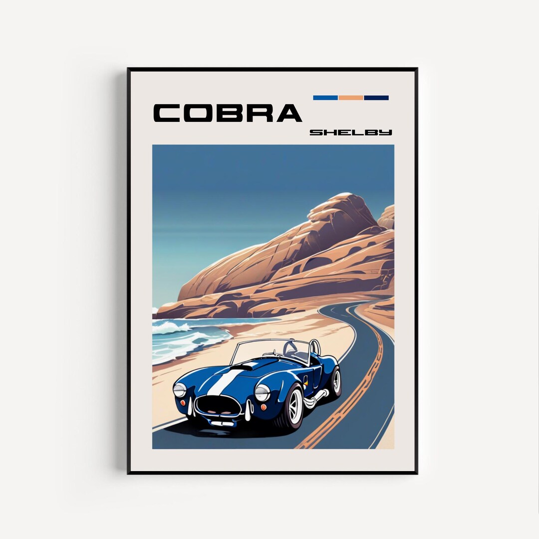 Shelby Cobra Print, Shelby Cobra Poster, Shelby Cobra Wall Art, Shelby ...