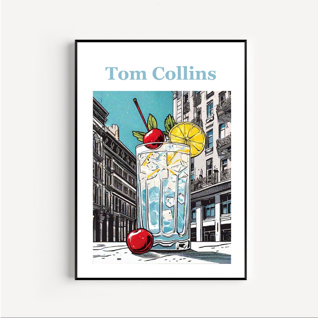 Tom Collins Print, Tom Collins Poster, Tom Collins Wall Art, Tom ...