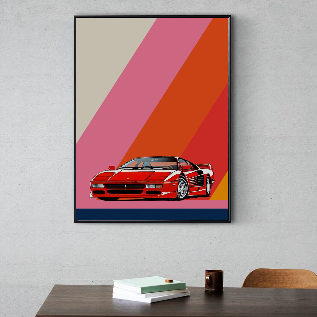 Ferrari F40 Print, Ferrari F40 Poster, Ferrari F40 Wall Art, Ferrari ...