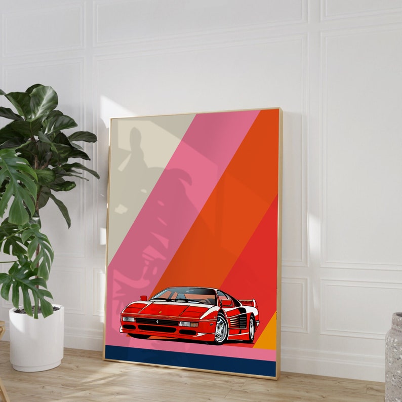 Ferrari F40 Print, Ferrari F40 Poster, Ferrari F40 Wall Art, Ferrari ...