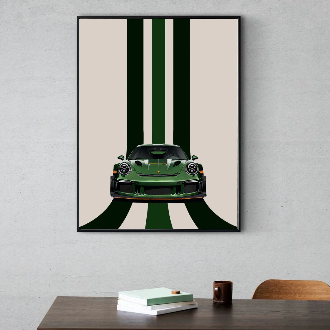 Porsche Gt3 Rs Print, Porsche Gt3 Rs Poster, Porsche Gt3 Rs Wall Art ...