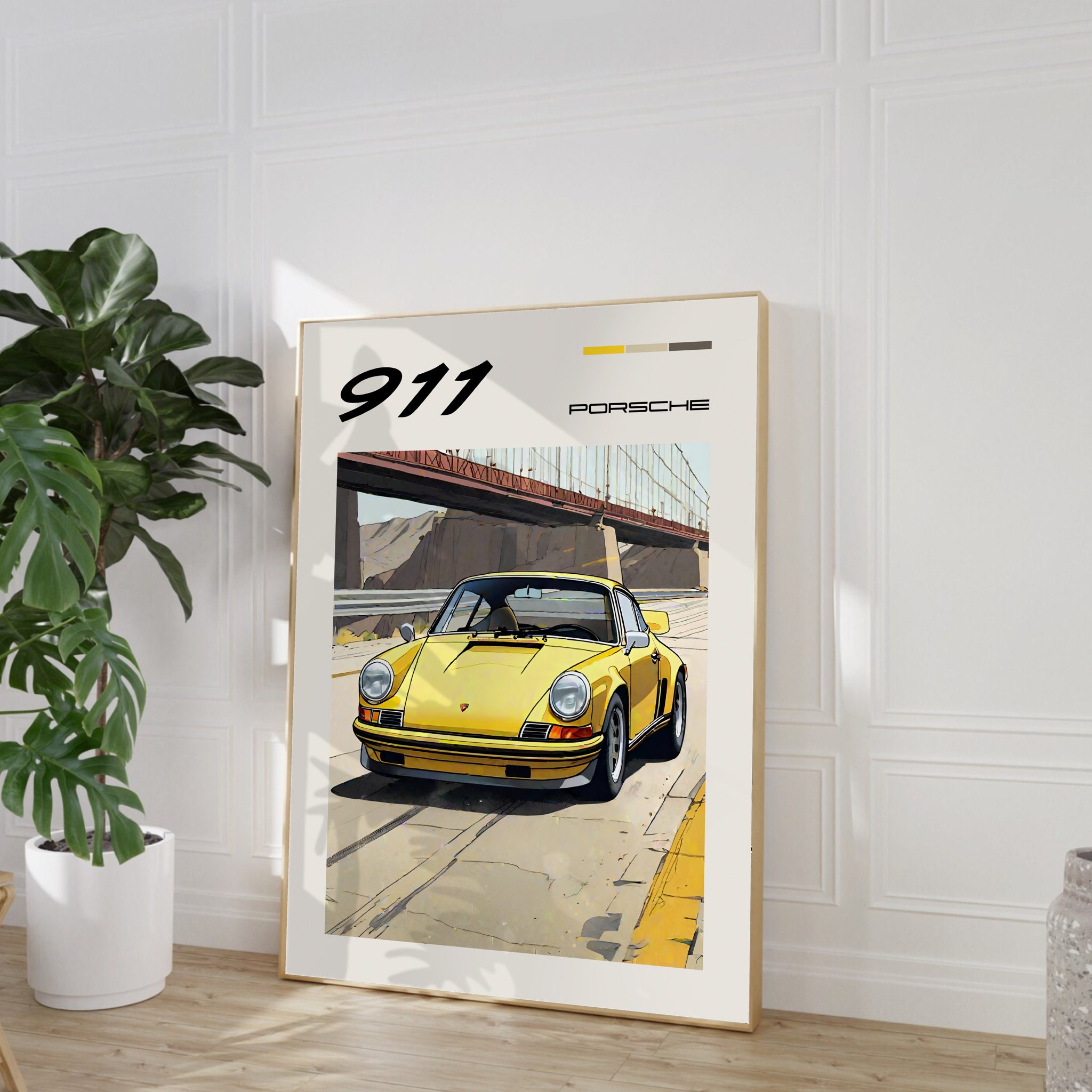 Porsche 911 Print, Porsche 911 Poster, Porsche 911 Wall Art, Porsche ...