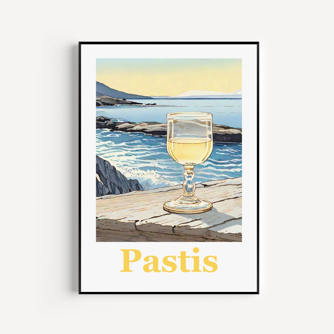 Impression Pastis, Affiche Pastis, Art Mural Pastis, Impression Dart ...