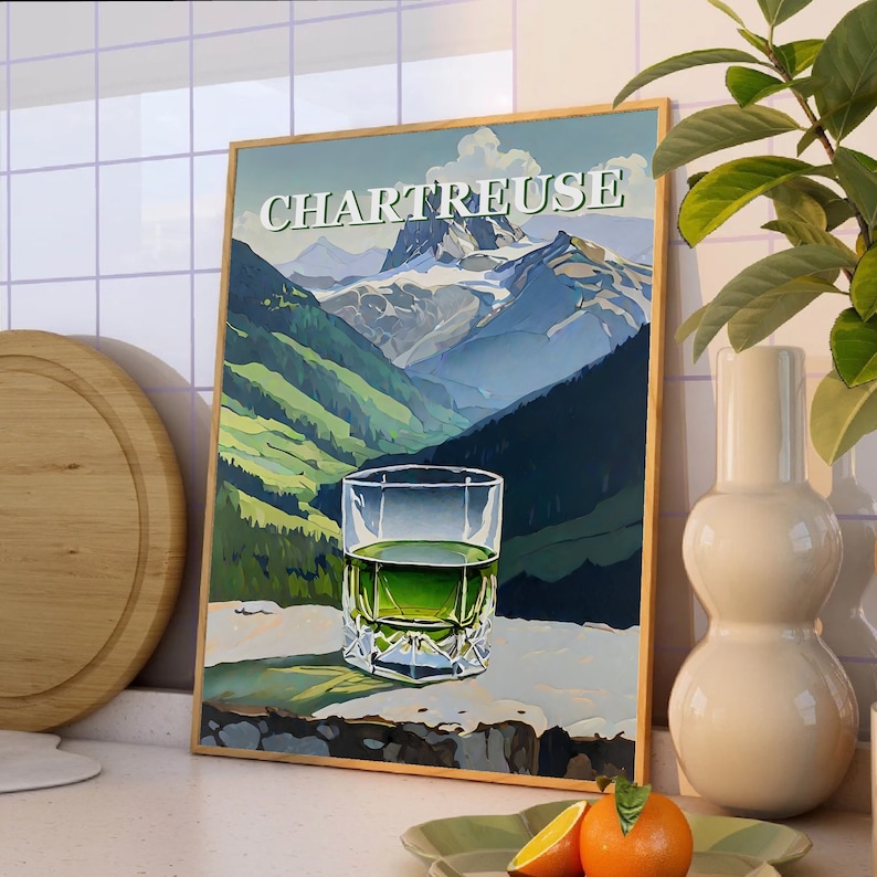 Affiche Chartreuse, Art Mural Chartreuse, Impression D'art Chartreuse ...