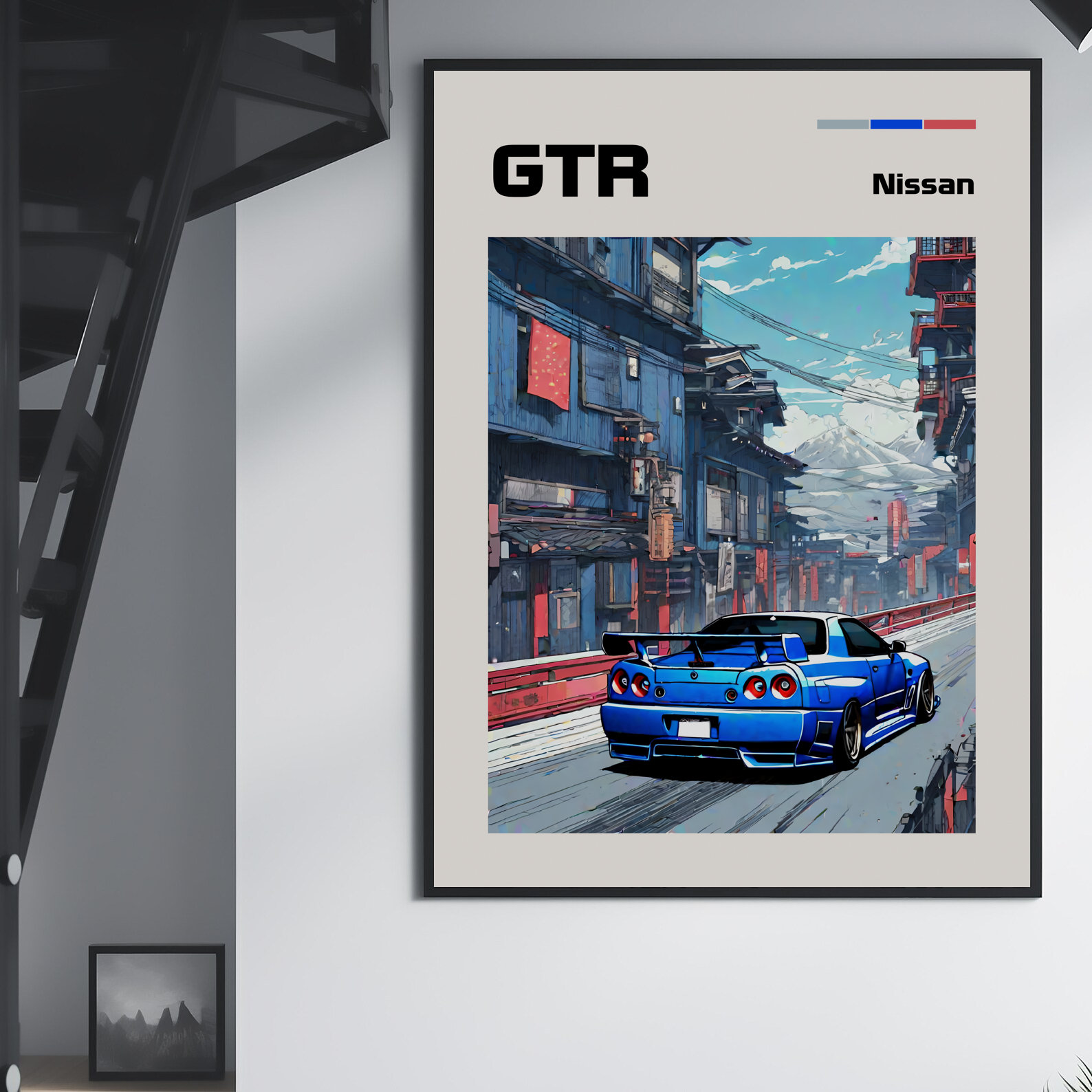 Nissan Gtr Print, Nissan Gtr Poster, Nissan Gtr Wall Art, Nissan Gtr ...