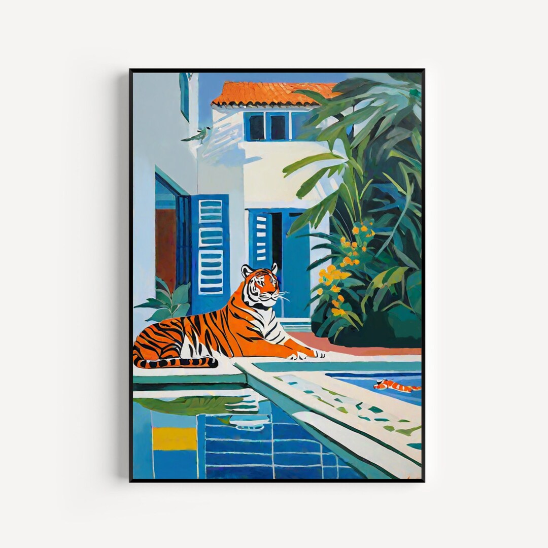 Tiger Print, Tiger Poster, Tiger Wall Art, Tiger Art Print, Tiger Photo ...