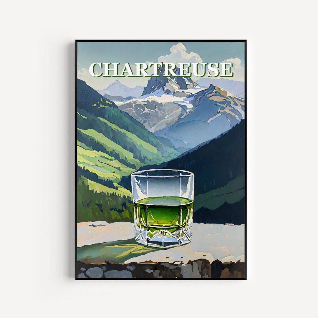 Affiche Chartreuse, Art Mural Chartreuse, Impression D'art Chartreuse ...
