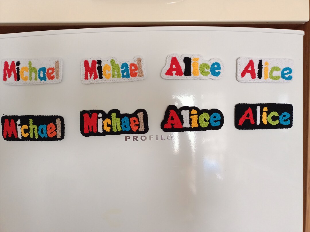 Personalized Fridge Family Name Magnets, Cute Custom Fridge Family Kids ...