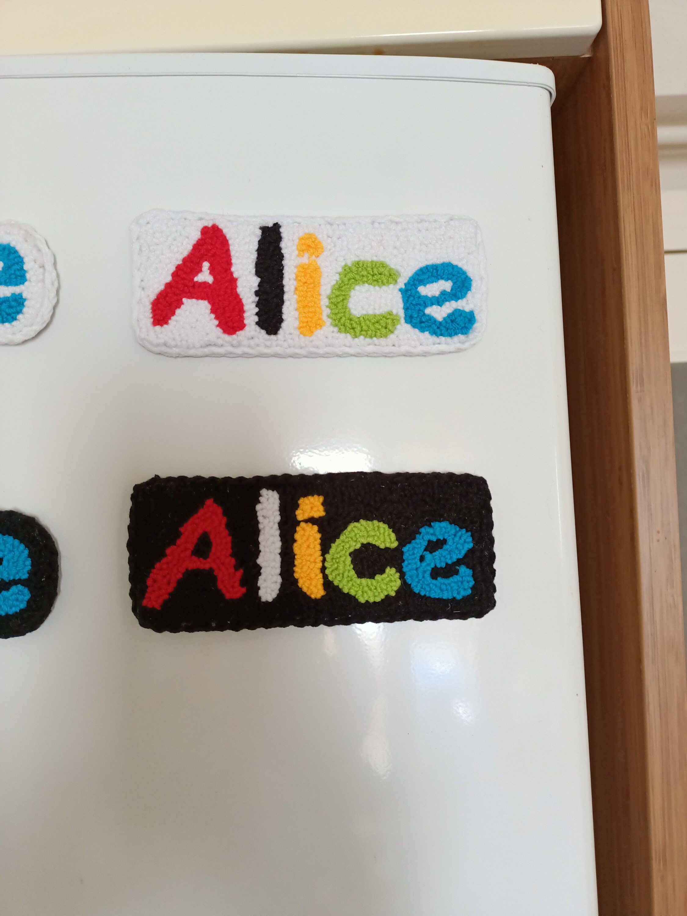 Personalized Fridge Family Name Magnets, Cute Custom Fridge Family Kids ...