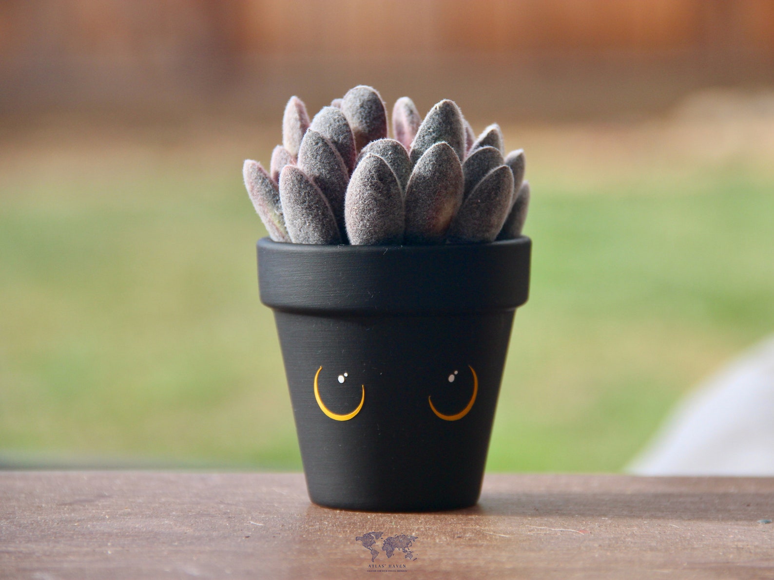Halloween Spooky Decor Mini Cat Succulent Terracotta Pots Small Planter ...