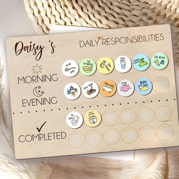 Toddler Routine Board - Etsy