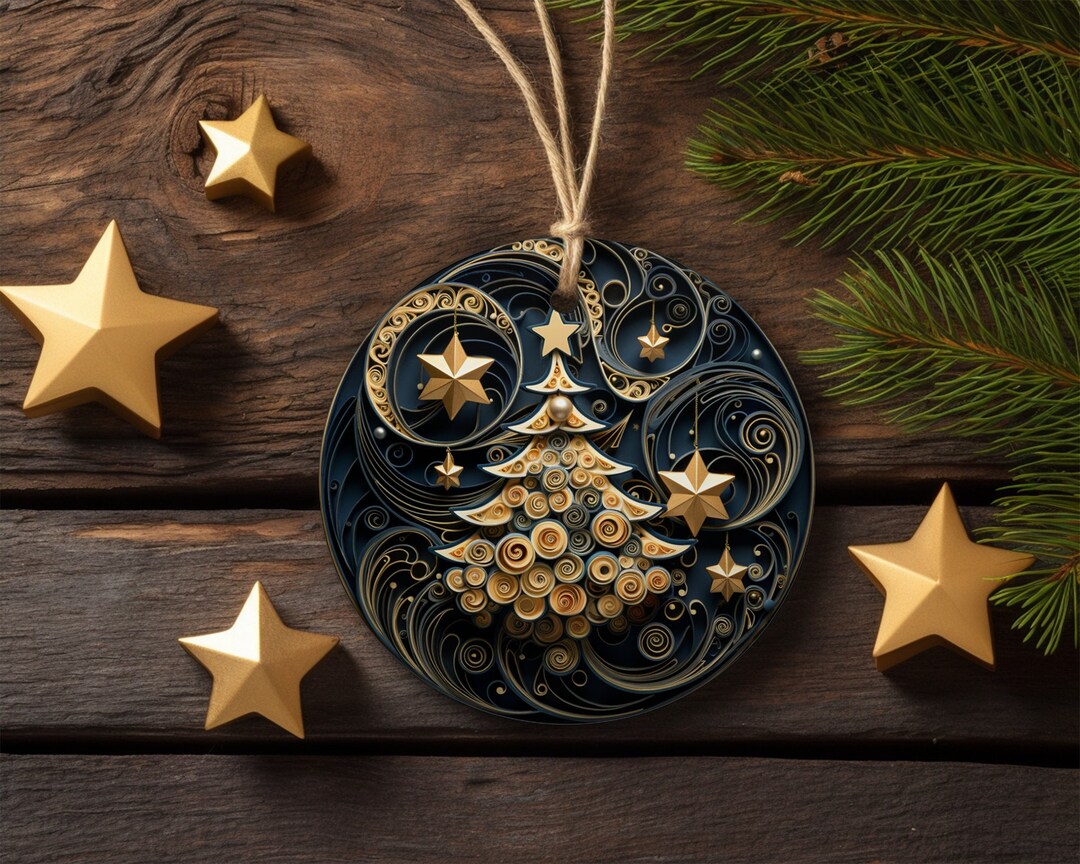 3D Print Christmas Winter Ornament 3D Print Style Christmas - Etsy