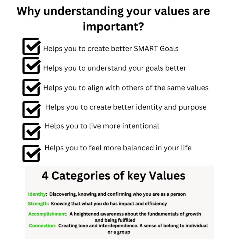 Values Worksheet- INSTANT DOWNLOAD - Etsy
