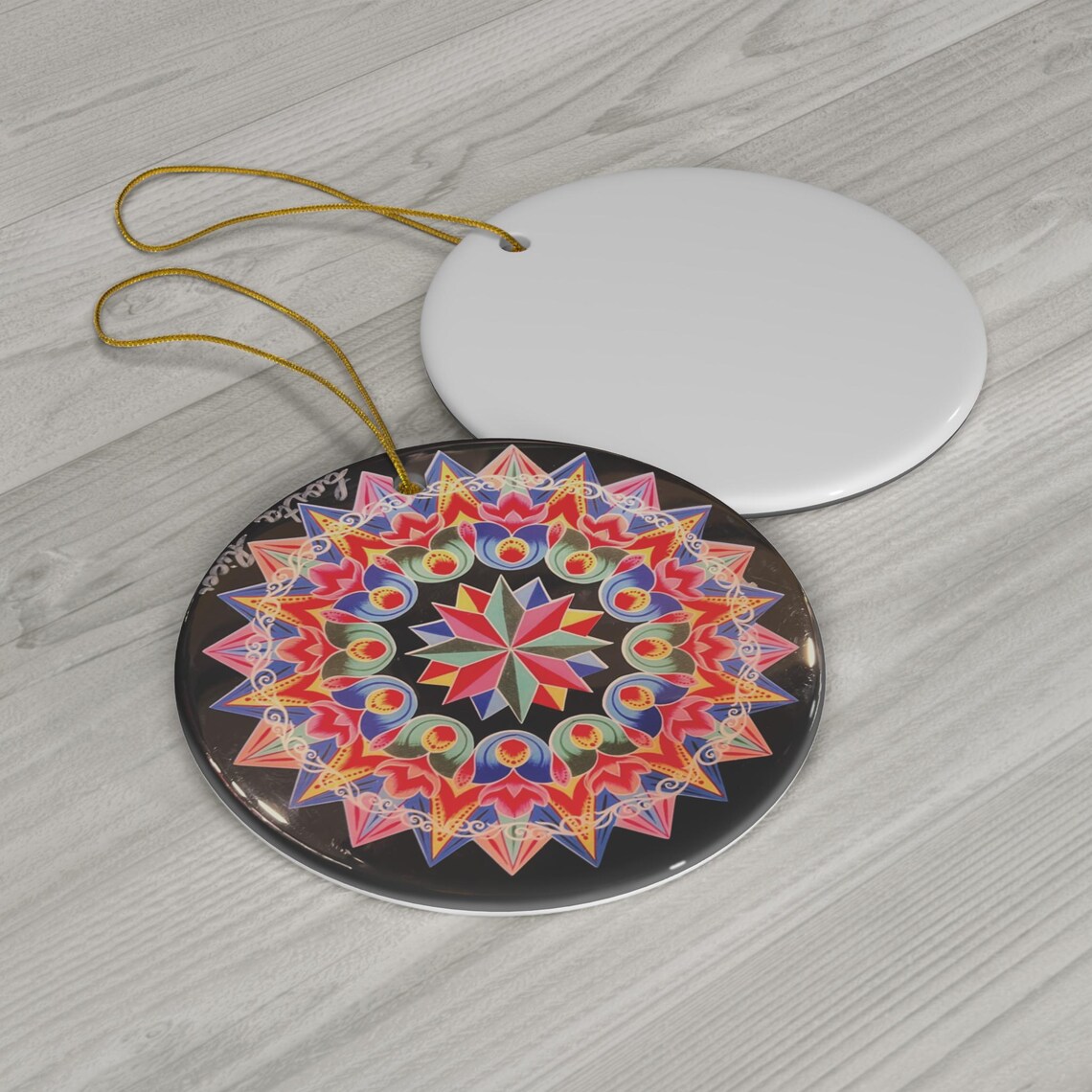 Traditional Sarchi Ox Cart Wheel Ceramic Ornament - Costa Rican Decor ...