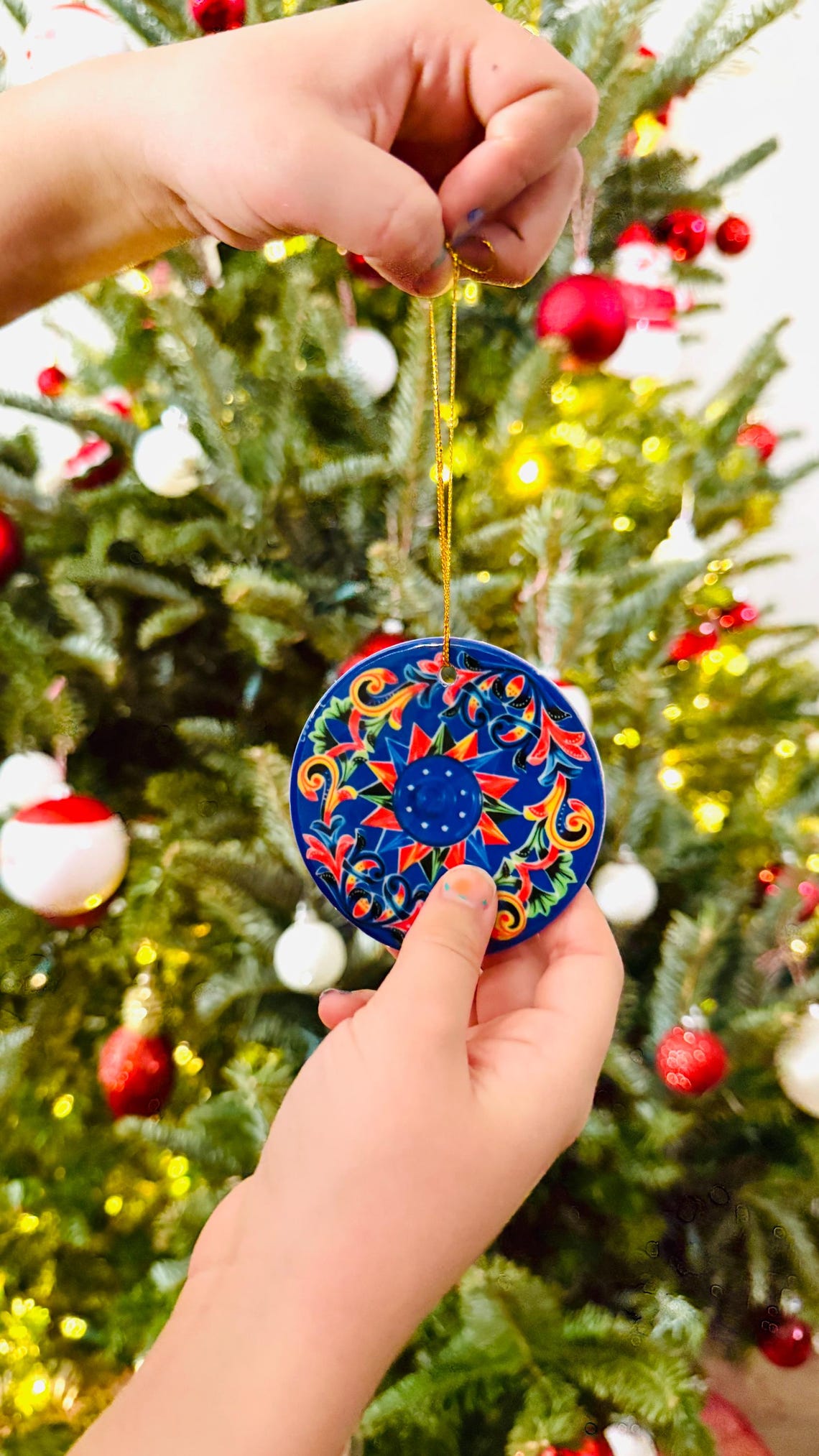 Traditional Sarchi Ox Cart Wheel Ceramic Ornament - Costa Rican Decor ...