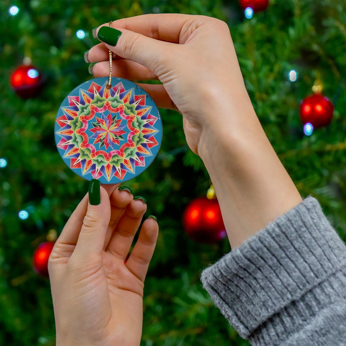 Sarchi Ox Cart Wheel Ceramic Ornament - Costa Rican Decor - Sarchi Ox ...