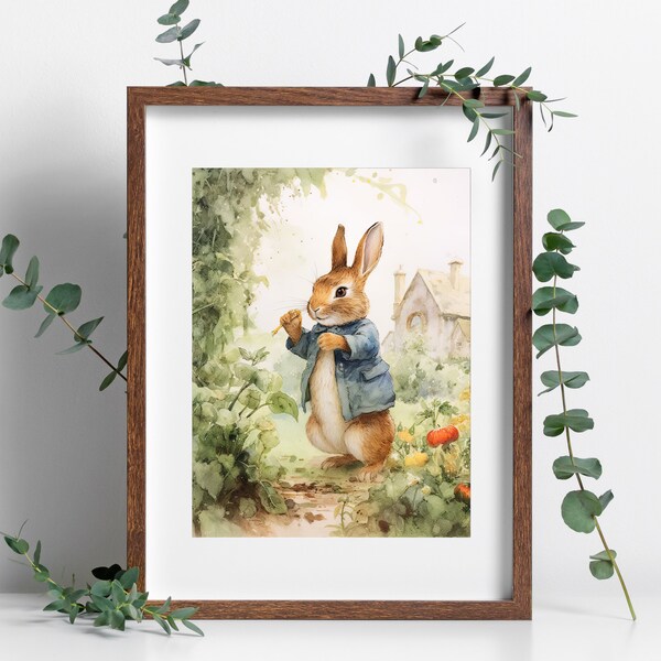 Rabbit Print Fabric - Etsy