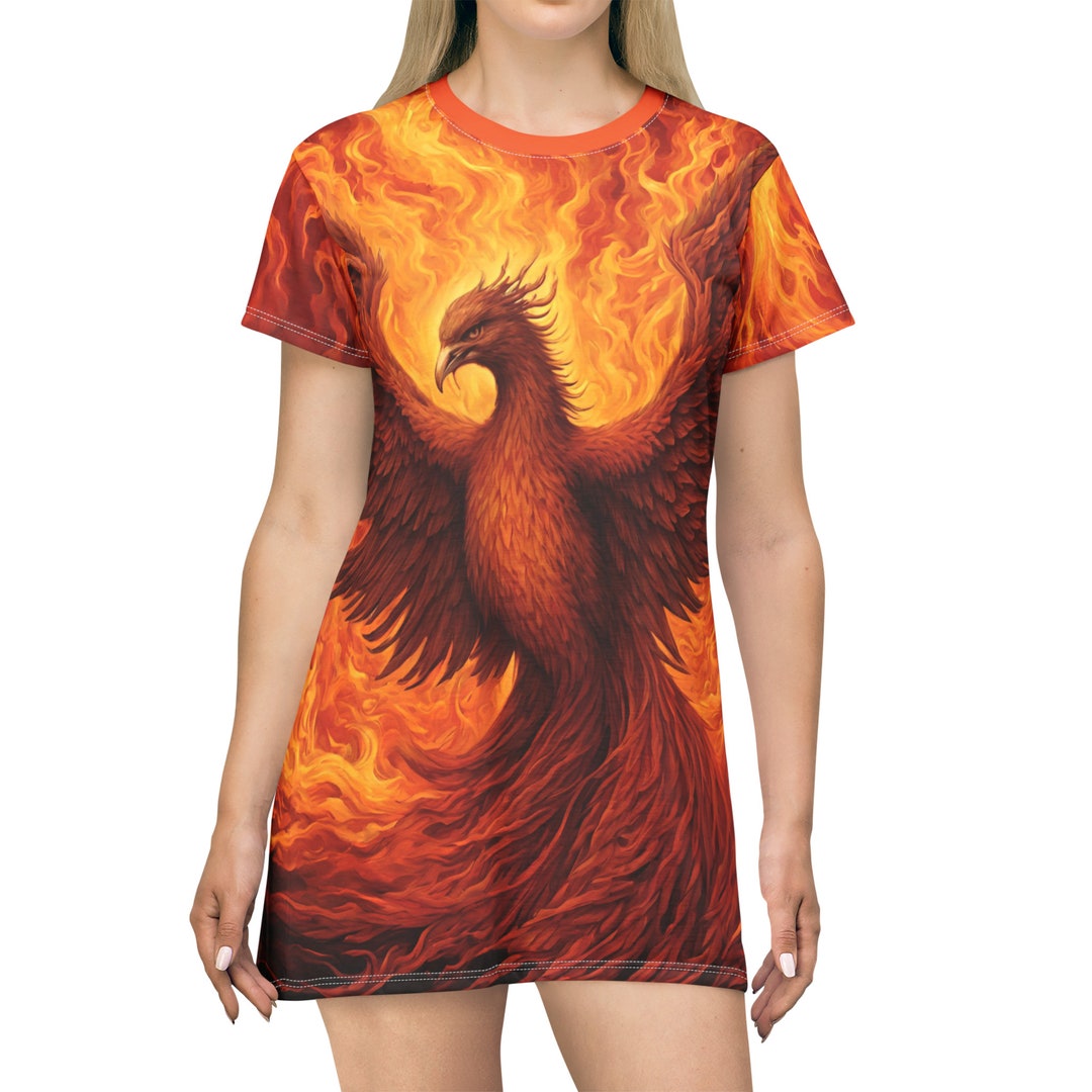 Phoenix Rising Fire Flames Bird Reborn Rebirth Regenerate - Etsy