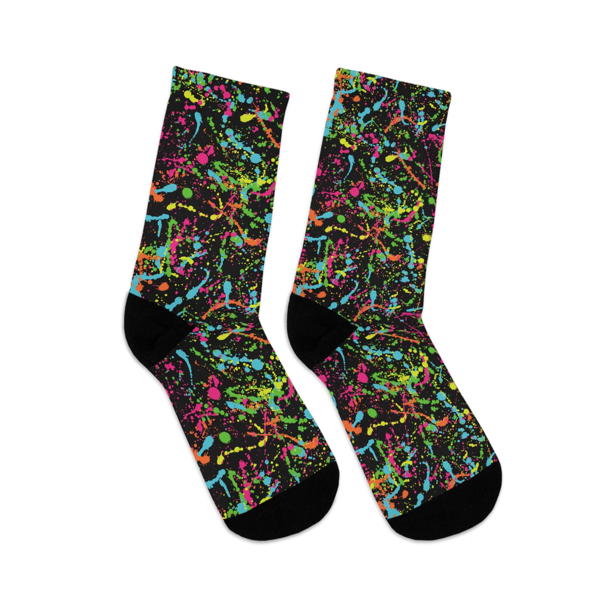 Eighties Retro Neon Splash Paint Splatter 80s 80's 90s - Etsy