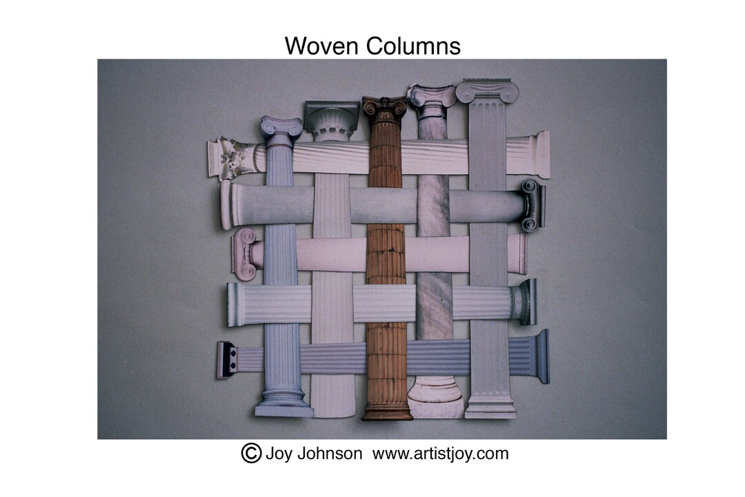 Title: Woven Columns. 8.5 X 11 Inch Art Print on Photo Paper - Etsy