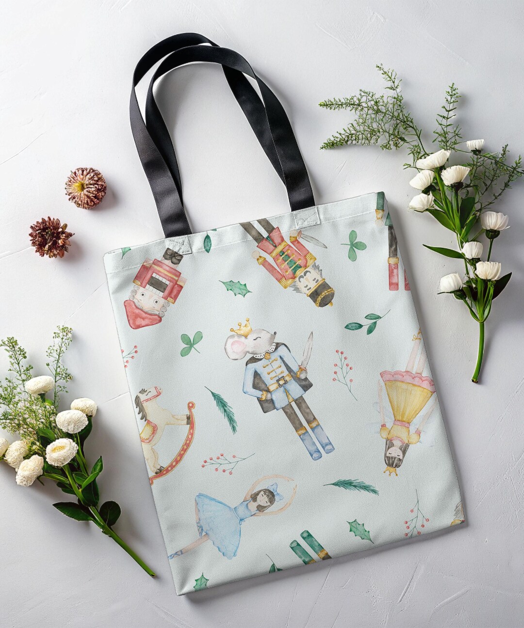 Blue Nutcracker Tote Bag, Nutcracker Bag, Tote Bag, Dance Tote Bag ...