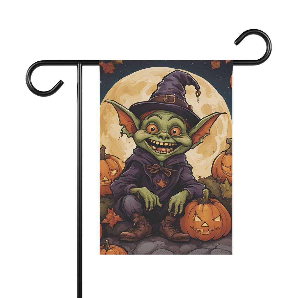 Goblin Garden Flag, Halloween Flag, Halloween Yard Flag, Lawn Sign ...