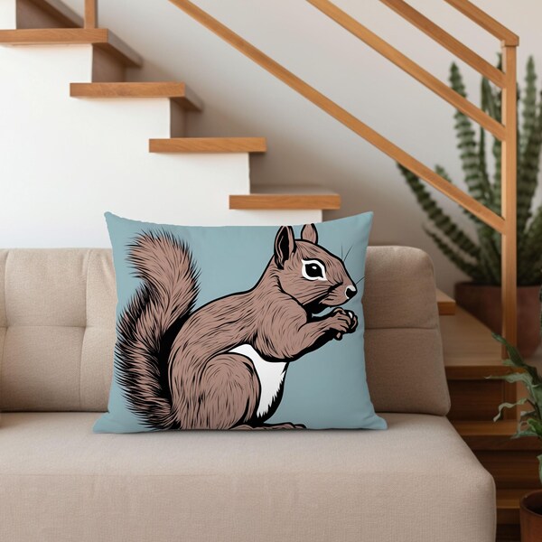 Squirrel Pillow - Etsy