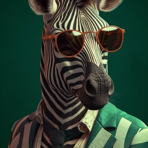 Zillionaire Zebra -high Quality Photo Prints, Wall Art, Animal Lover ...