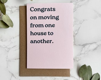 New Place, New Dreams, New Memories Moving in Card New Home Card Hand ...