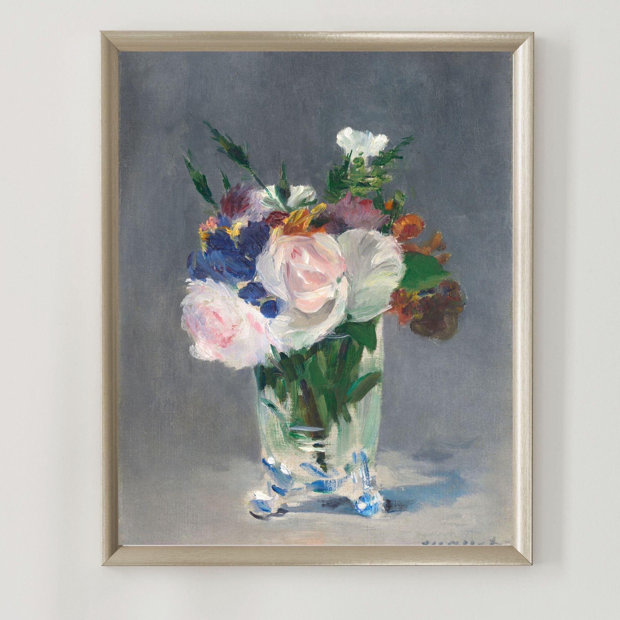 Edouard Manet Print, French Painting, Impressionism Art, Floral Wall ...