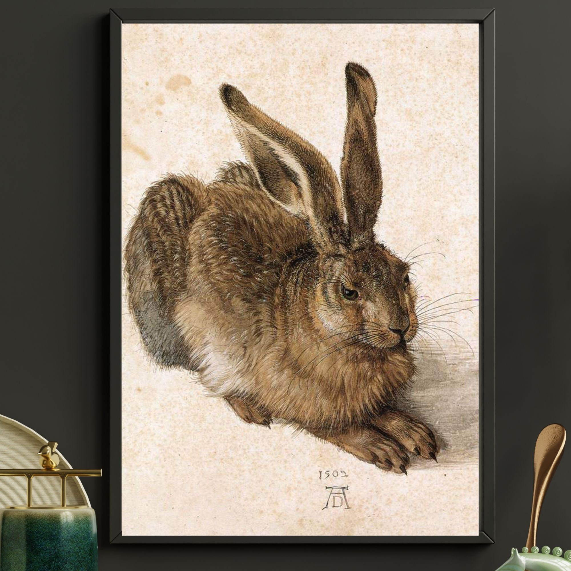 Albrecht Durer - Young Hare (1502) - Classic Painting Photo Poster ...