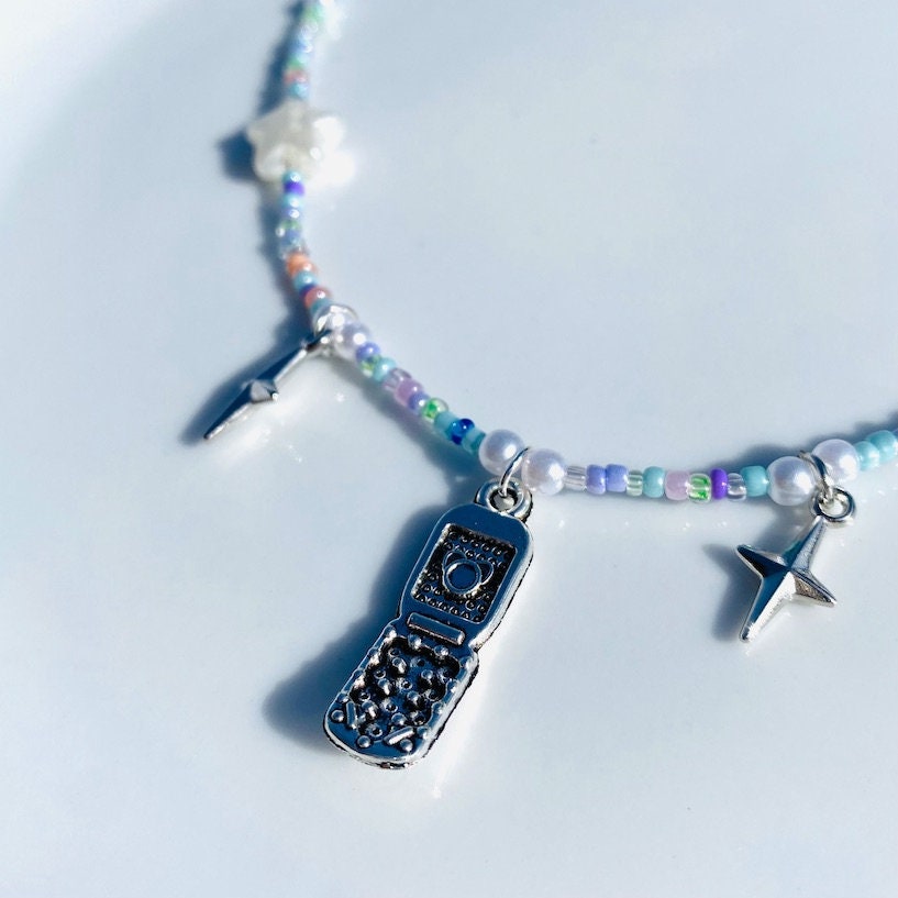 Y2k- Flip Phone Necklace - Etsy