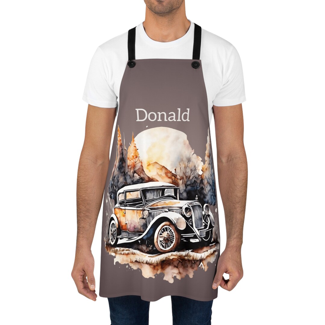 Personalized Apron, Vintage Car Apron, Car Lover Gift, Antique Car ...