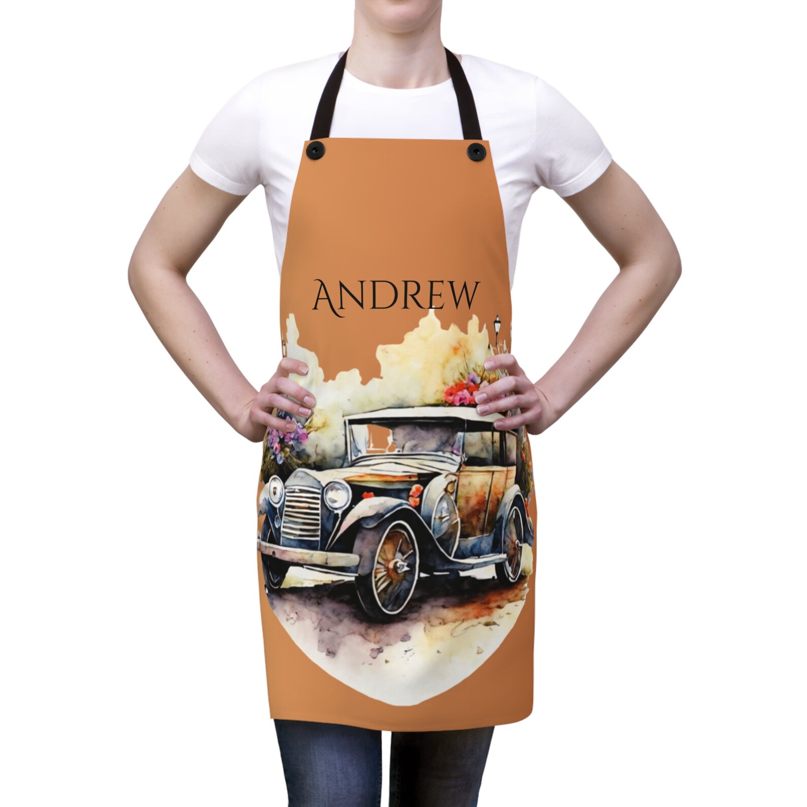 Personalized Apron, Antique Car Apron, Car Lover Gift, Vintage Car ...