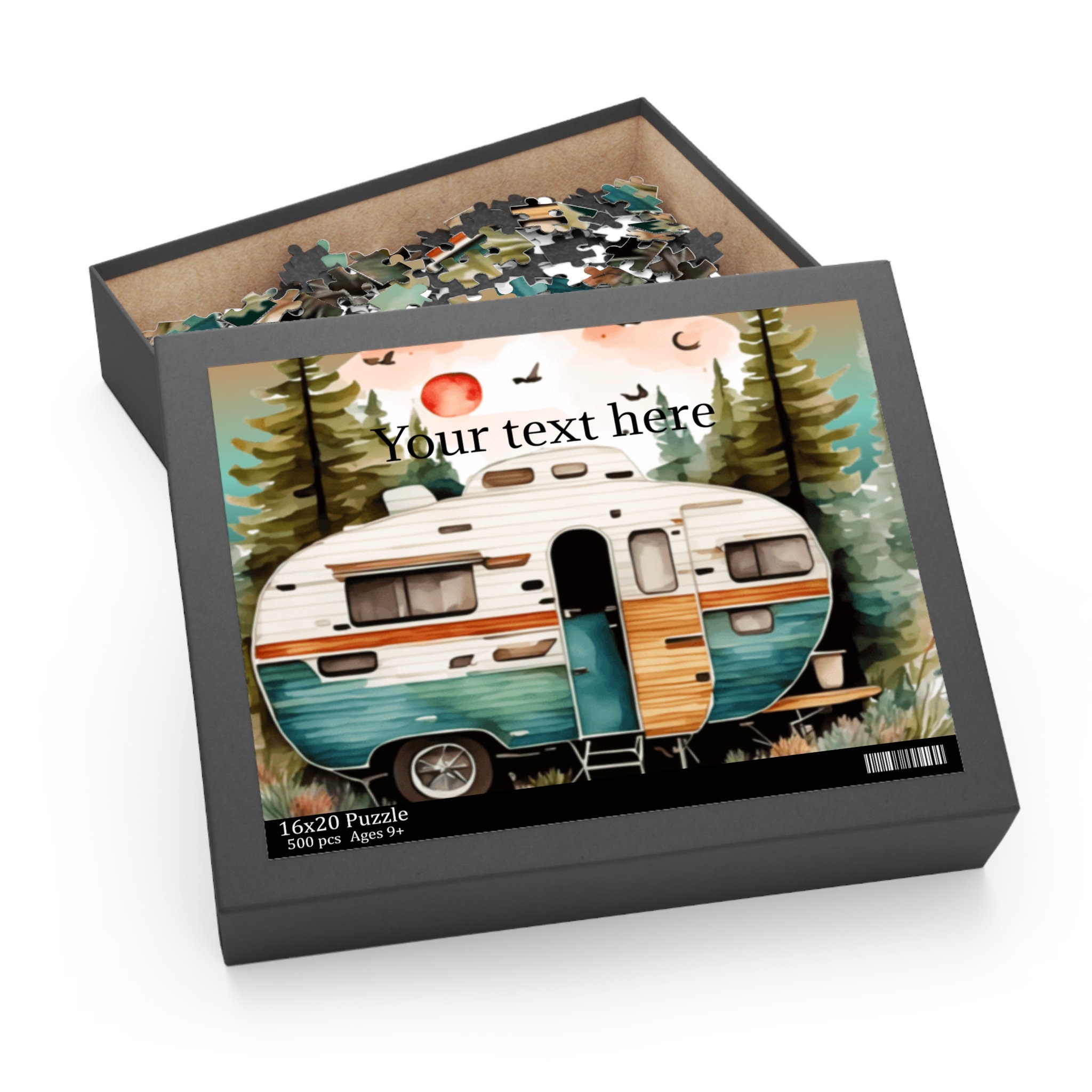 Personalized Puzzle, Camping Puzzle, Camper Puzzle, Custom Name Puzzle ...