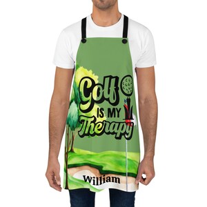 Personalized Apron, Golfer Apron, Golf Lover Gift, Unique Golf Apron ...